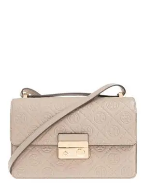 Tory Burch T Monogram Shoulder Bag - Brown