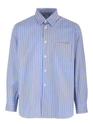 Comme Des Garçons Long-sleeved Shirt - Blue