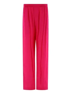 Balenciaga Bb Logo Elastic Waist Trousers - Red