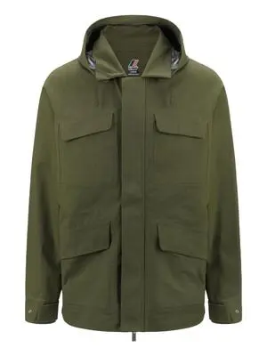 K-WAY Erhal Zip-up Hooded Jacket - Green