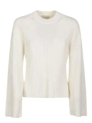 LOULOU STUDIO Kota Ribbed-knit Jumper - White