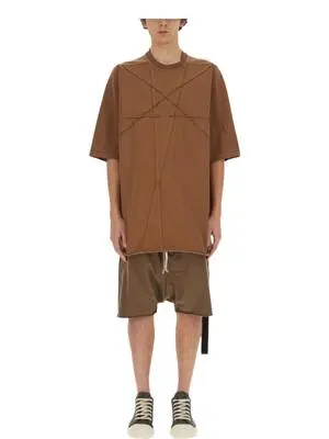 Rick Owens Jumbo Crewneck T-shirt - Brown
