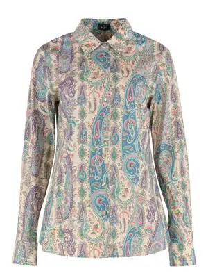Etro Paisley Printed Shirt - Nude
