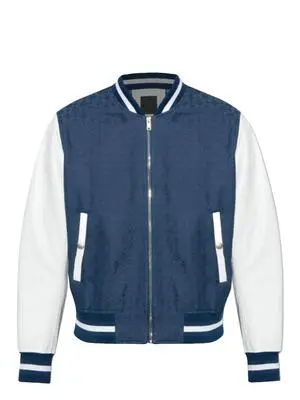 Givenchy Monogrammed Varsity Jacket - Blue