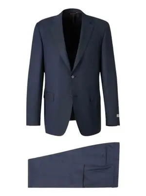 Canali Straight Two-button Wool Suits - Black