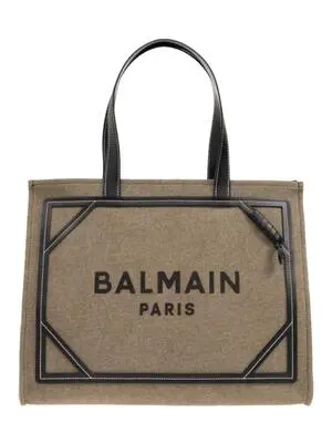 Balmain Balmain B-Army 42 Open Top Shoulder Bag Gray