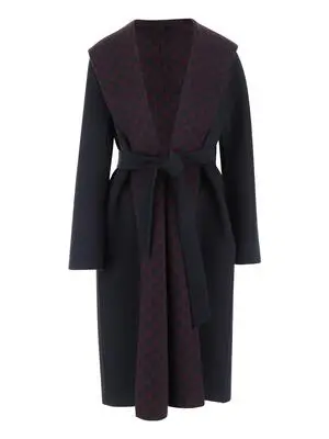 Gucci Gucci Reversible GG Monogram Coat Black