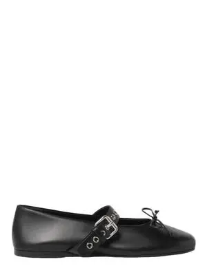 Miu Miu Buckled Ballerina Flats - Black