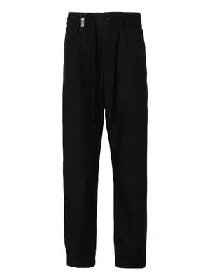 Versace Logo Detail Drawstring Trousers - Black