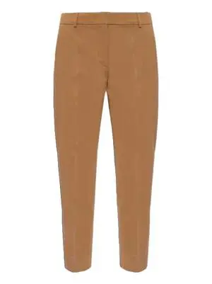 Max Mara Mid-rise Slim-fit Trousers - Brown