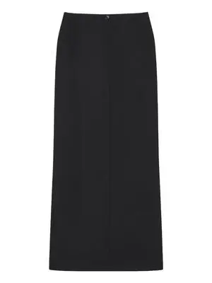 Givenchy Low-waisted Wrapped Maxi Skirt - Black