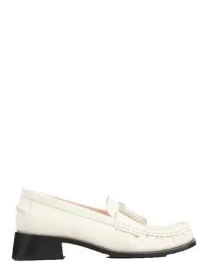 ROGER VIVIER Logo Love Loafers - White