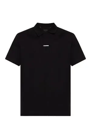 Givenchy Pin Logo Embossed Polo Shirt - Black