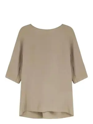 Max Mara Max Mara Pianoforte Satin Top With Knot Detail No