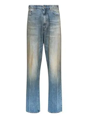 MAISON MARGIELA Logo Patch Straight-leg Jeans - Blue