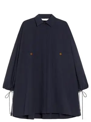 Max Mara Cotton Poplin Shirt Dress - Navy Blue