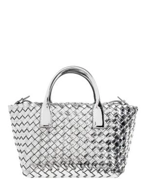 Bottega Veneta Bottega Veneta Woven Handbag Silver