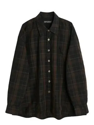 Our Legacy Borrowed Checked Shirt - Black