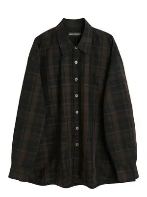 Our Legacy Borrowed Checked Shirt - Black