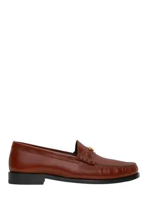 Celine Celine Luco Triomphe Loafers In Polished Bull Brown