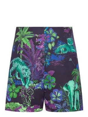 Dior High-waisted Printed Shorts - Black