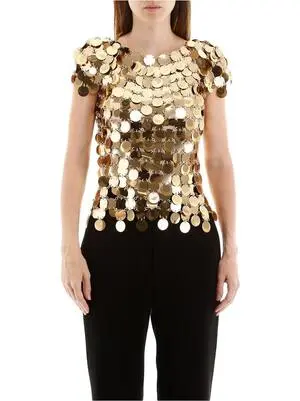 Rabanne Sequined T-shirt - Multicolor