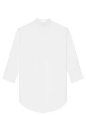 Givenchy Collared Long-sleeve Shirt Dress - White