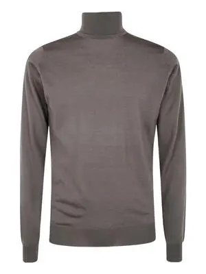 John Smedley Cherwell Turtleneck Sweater - Gray