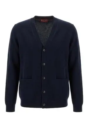 Gucci V-neck Cardigan - Black