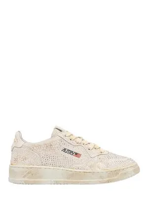 AUTRY AUTRY Rose Medalist Low Sneakers With Embellishments Nude