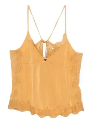 R13 Lace Trimmed Camisole - Yello