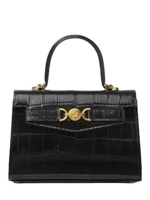 Versace Medusa 95 Embossed Small Handbag - Black