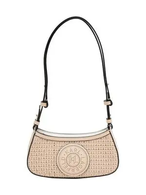 Karl Lagerfeld Circle Shoulder Bag - Nude