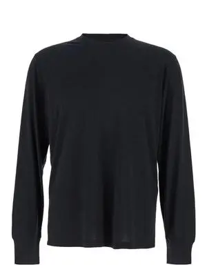TOM FORD Crew Neck Long-sleeved T-shirt - Black