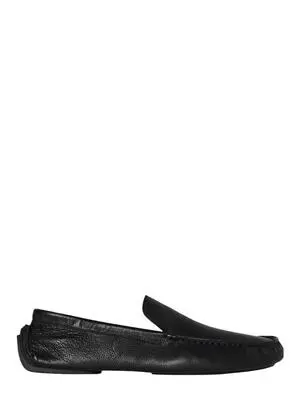 THE ROW Round Head Loafer - Black