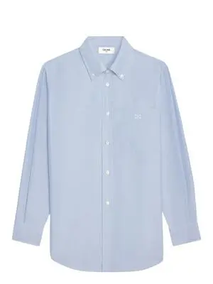 CELINE Celine Striped Silk Tomboy Shirt