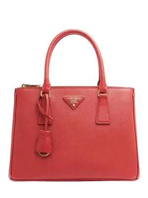 Prada Prada Galleria Saffiano Leather Medium Bag Red