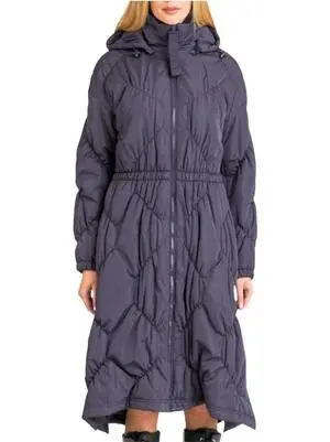 Emporio Armani Quilted Coat - Black