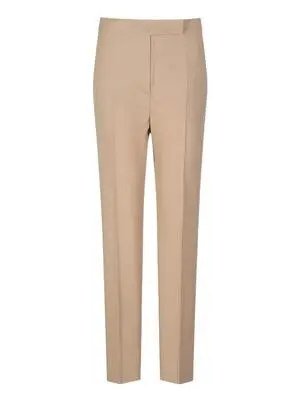 Max Mara Wool Tailored Pants - Nude