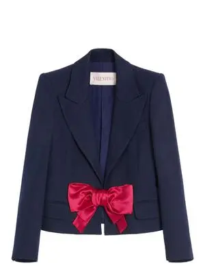 VALENTINO Valentino Garavani Single-Breasted Blazer With Bow Detail