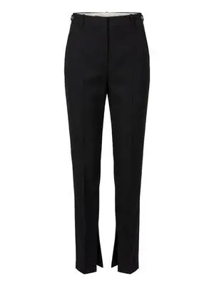 Gucci Side Slit Tapered Trousers - Black