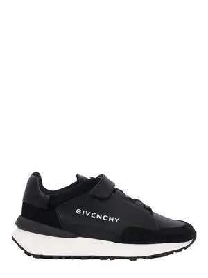 Givenchy Suede Panelled Sneakers - Black