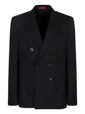 Gucci Double-breasted Jacket - Black