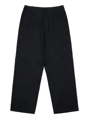 ADER ERROR Low-waisted Slacks With Horizontal Pleats - Black