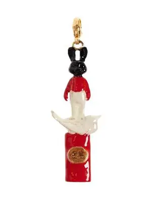 Marni Rabbit-bird Charm Pendant - Red