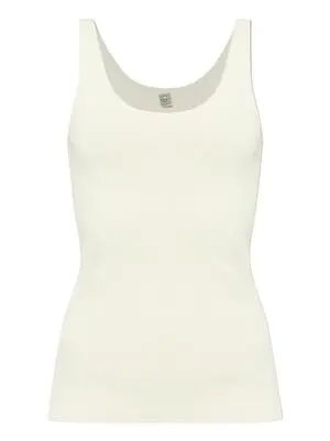 TOTEME Sleeveless Knit Tank Top - White
