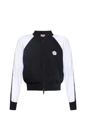 KENZO Kenzo Logo Embroidered Zip-Up Sweatshirt