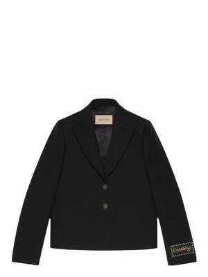 GUCCI Gucci Single-Breasted Blazer With Patch Detail