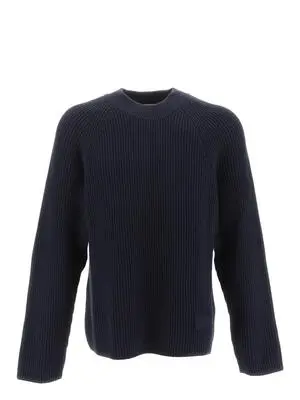 Ami Crewneck Knitted Jumper - Black