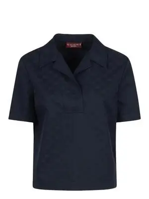 GUCCI Gucci GG Embossed Short-Sleeve Polo Shirt